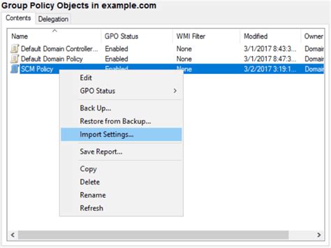 Deploy Configurations To Domain And Non Domain Joined Servers With Security Compliance Manager