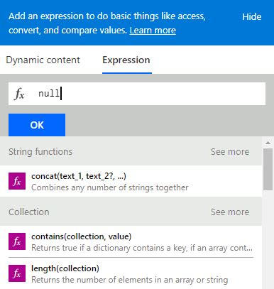Obtenci N De Errores Con Campos Null Power Automate Microsoft Learn