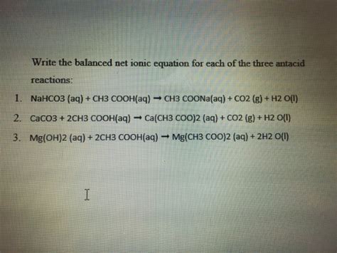 Solved Write The Balanced Net Ionic Equation For Chegg