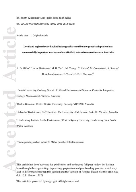 Pdf Local And Regional Scale Habitat Heterogeneity Contribute To