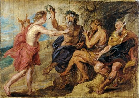 Qué se muestra en el cuadro Apolo vencedor de Pan pintado por Jordaens Jacob metamorfosis