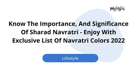 Navratri Colors 2022 Sharad Navratri 2022 Wigglingpen