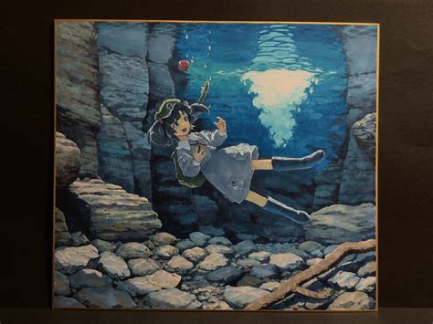 Yahooオークション 同人 東方 手描きイラスト 『河城にとり』 色紙