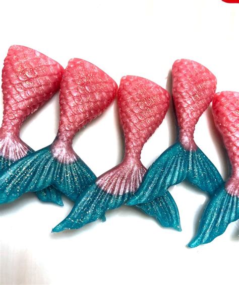 Mermaid Party 10 Tails Pink Mermaid Tail Soap Diy Favors Sweetly