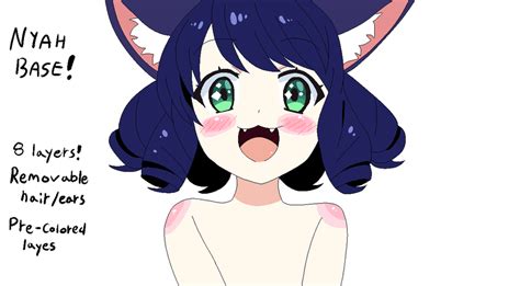 Nyah Neko Base By Sweetiebases On Deviantart
