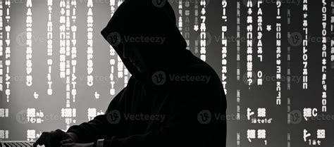 Image Portrays A Matrixinspired Hackers Silhouette Wearing A Hoodie