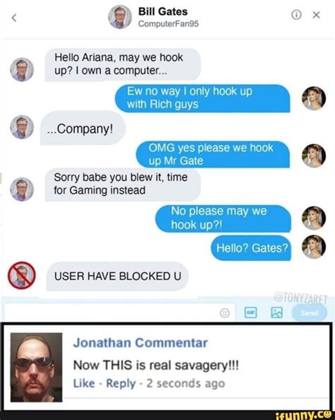 Bill Gates X Computerfan95 Hello Ariana May We Hook Up I Own A