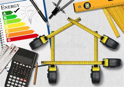Energy Efficiency Project Of Ecological House Stock Image Image Of Calculation Consumption