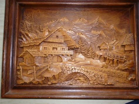 Tableau Panorama R Sine De Bois Sculpter En Relief A Morand France Eur
