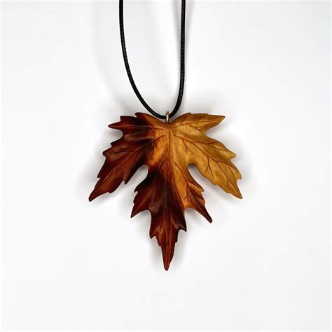 Maple Leaf Necklace Etsy