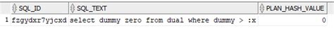Why We See Planhashvalue Of Zero For A Select Statement In Oracle