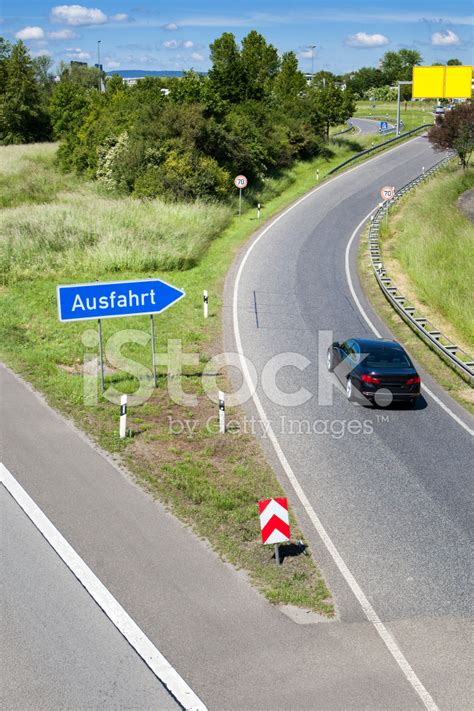 Sortie DE L Autoroute Allemande Ausfahrt Photos FreeImages