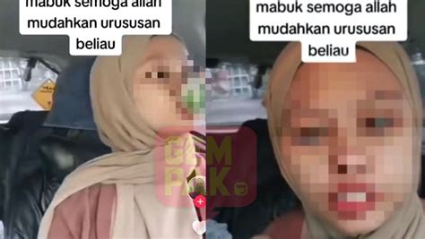 Seperti Sengaja Minta Kecaman Gadis Berhijab Teguk Air ‘beralkohol
