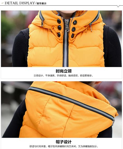 Autumn Winter Vest Women Waistcoat 2019 Female Sleeveless Jacket Hood