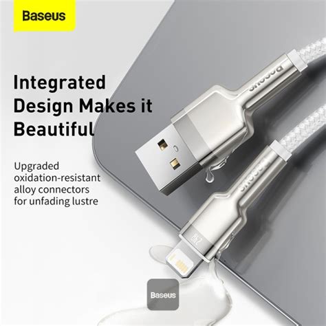 Baseus Cafule Series Metal Usb To Lightning Cable 24a Fast Charging