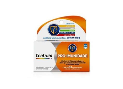 Centrum Pro Imunidade 60 Comprimidos Vitaminas E Minerais De A A Z Com