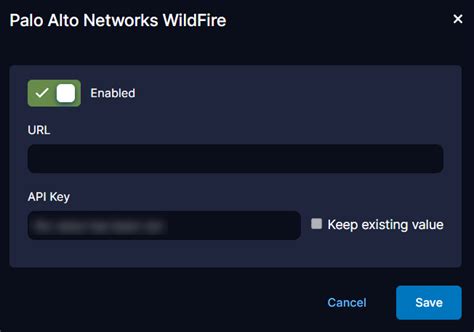 Configuring Palo Alto Networks Wildfire Enrichment Integration