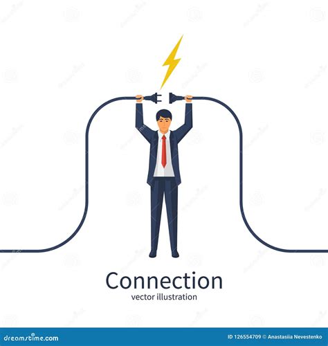 Connecting Power Socket Stock Vector Illustration Of Idea 126554709
