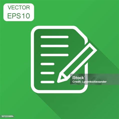 평면 스타일에 문서 참고 아이콘입니다 긴 그림자와 종이 시트 벡터 일러스트 메모장 문서 비즈니스 개념입니다 0명에 대한 스톡