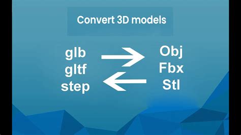 How To Convert OBJ To STL For D Print GLB GLTF YouTube