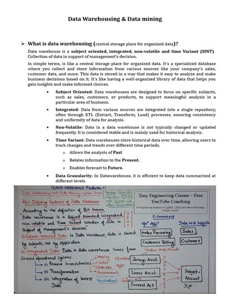 data warehousing and data mining pdf data warehouse databases