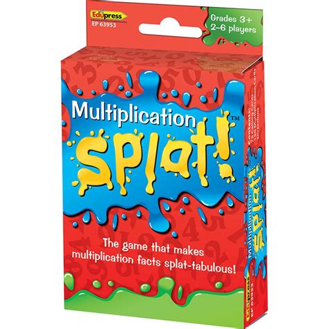 Multiplication Splat Card Game Tcr63953 Teacher Created Resources