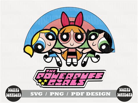 Powerpuff Girls Svg Character Svg Png Pdf Etsy