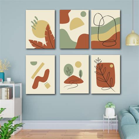 Jual Hiasan Dinding Aesthetic 40x30 Cm Abstrak Aestetik Poster Wall Decor Premium Kamar Ruang