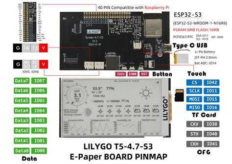 Lilygo® T5 4 7 Inch E Paper V2 3 Esp32 S3 From Lilygo On Tindie
