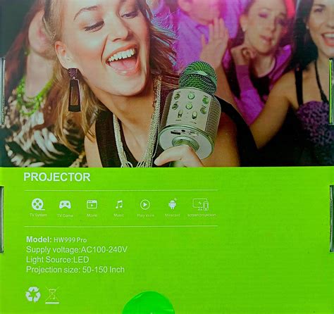 Origimo Smart Projector With Hdmi Input Led Lamp 50 150 Inch Projection Size Miracast Free