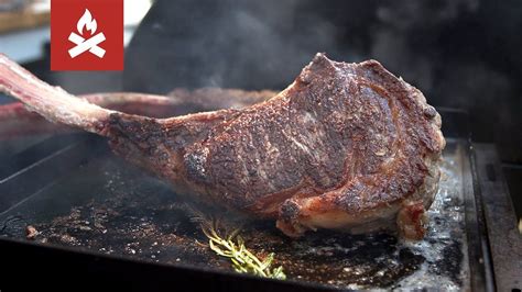 Tomahawk Steaks With Chimichurri Fathers Day Feast Steak Food