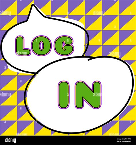 Writing Displaying Text Log In Business Concept Go Through The Procedures To Begin Use Of A