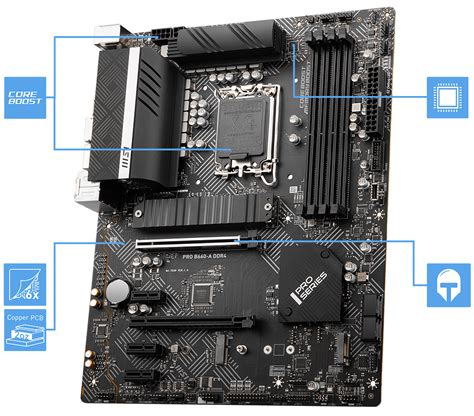 MSI PRO B660-A DDR4 Motherboard, ATX - Intel 12th Gen Processors