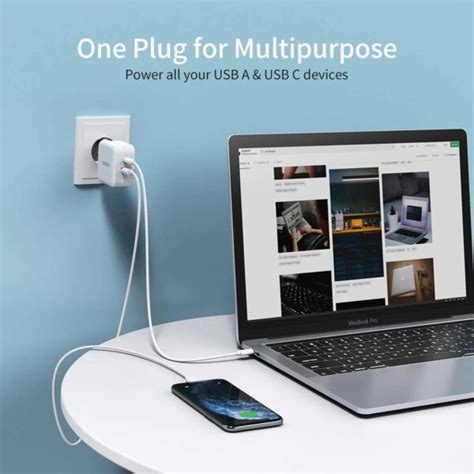 Choetech W Port Pd Charger Gan Tech Usb C Foldable Fast Charging Adapter White Eu Price In