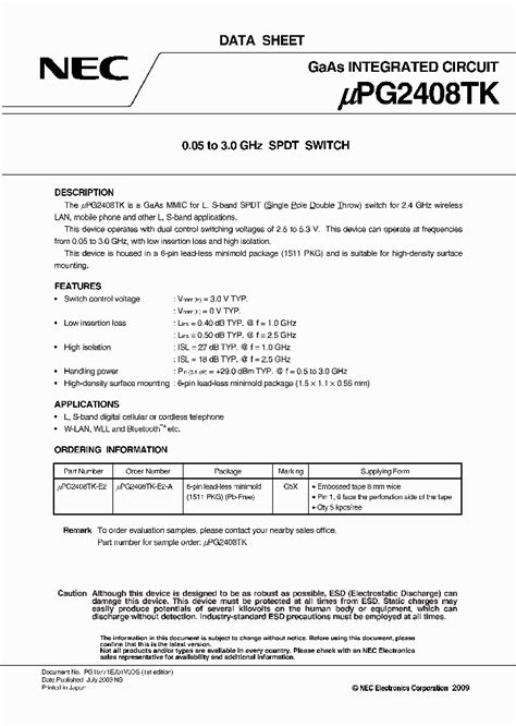 upg2408tk e2 4479725 pdf datasheet download ic on line