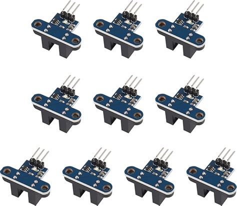 Aitrip 10 Pcs Speed Measuring Sensor Ir Infrared Slotted