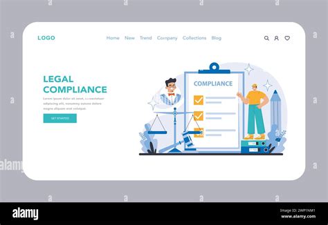 Legal Compliance Web Or Landing Page Corporate Governance And Regulatory Adherence Visualized