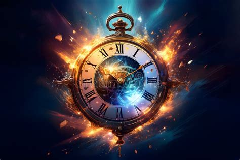 Exploding Clock In Space Stock Illustration Illustration Of Hurry