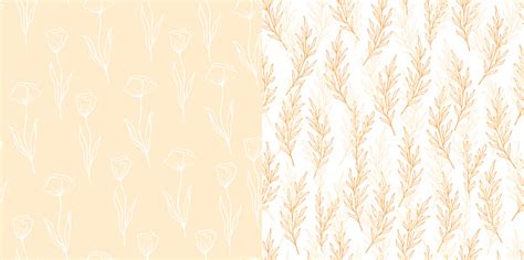 라인 스타일로 설정 된 유칼립투스와 양귀비 패턴 꽃 올리브 매끄러운 손으로 그린 장식 벡터 일러스트레이션 핑크 배경 꽃무늬에 대한 스톡 벡터 아트 및 기타 이미지 Istock