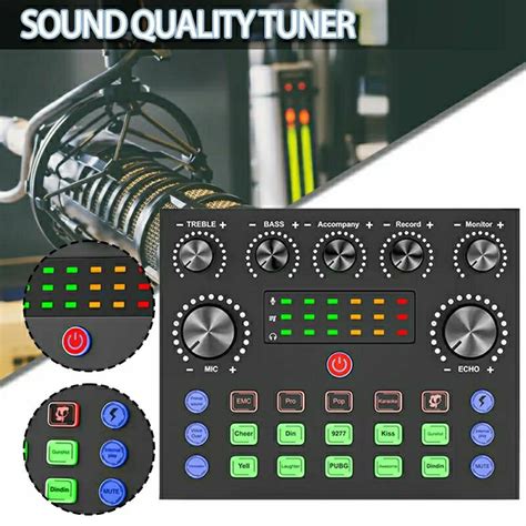 Jual Soundcard Sound Card V V S Mixer Live Broadcast Audio External Bluetooth USB Mixer Karaoke