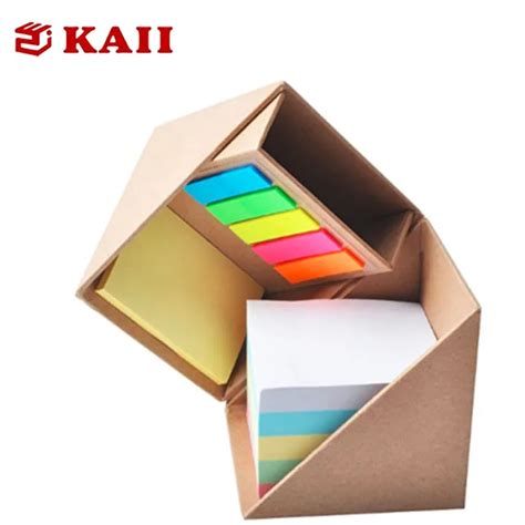 Plakbriefje Memo Cube Promotional Gifts In Kraft Box