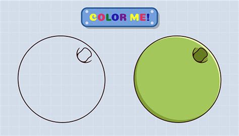 멜론 색칠하기 책 페이지에는 어린이 및 취학 전 교육을위한 스케치와 색상 샘플이 함께 제공됩니다 만화 스타일 일러스트레이션 0