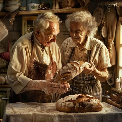 Free Elderly Pair Baking Image Elderly Couple Baking Download At Stockcake