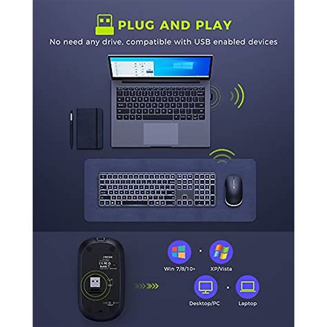 Wireless Backlit Keyboard And Mouse Combo Seenda