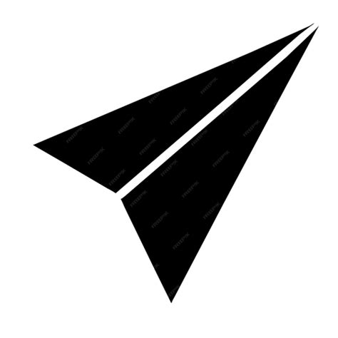 premium vector jet icon minimal triangular pictogram
