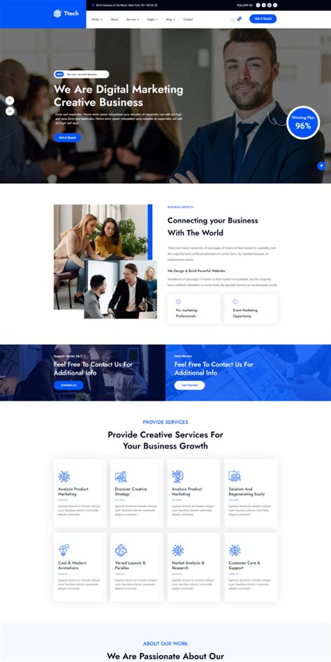 Ttech Business Consulting Agency Multi Purpose HTML5 Template