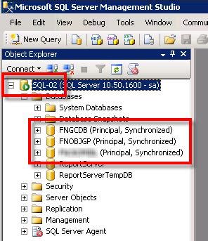 Ms Sql Failover A Sql Mirrored Database James Allen