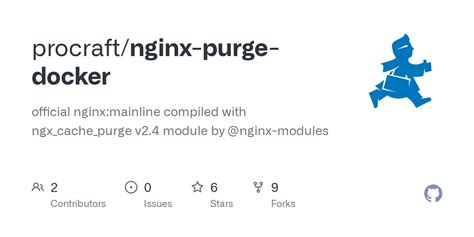 GitHub Procraft Nginx Purge Docker Official Nginx Mainline Compiled With Ngx Cache Purge V2 4