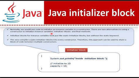 Using Initializer Blocks In Java Java Initializer Blocks Explained