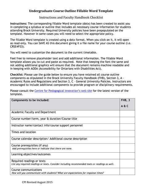 Fillable Online Instructions The Corresponding Fillable Word Template